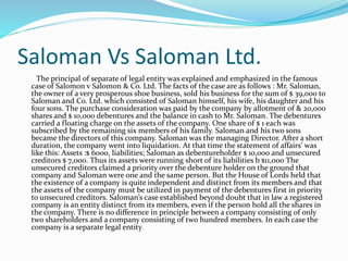 Company law -Common characteristics | PPT