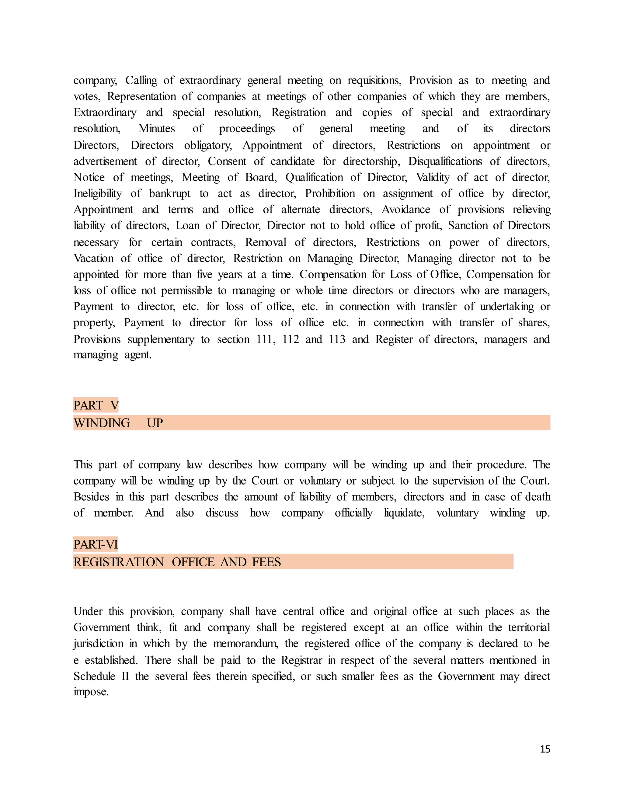 Company law 1994 summary final | DOCX