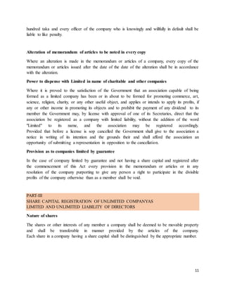 Company law 1994 summary final | DOCX