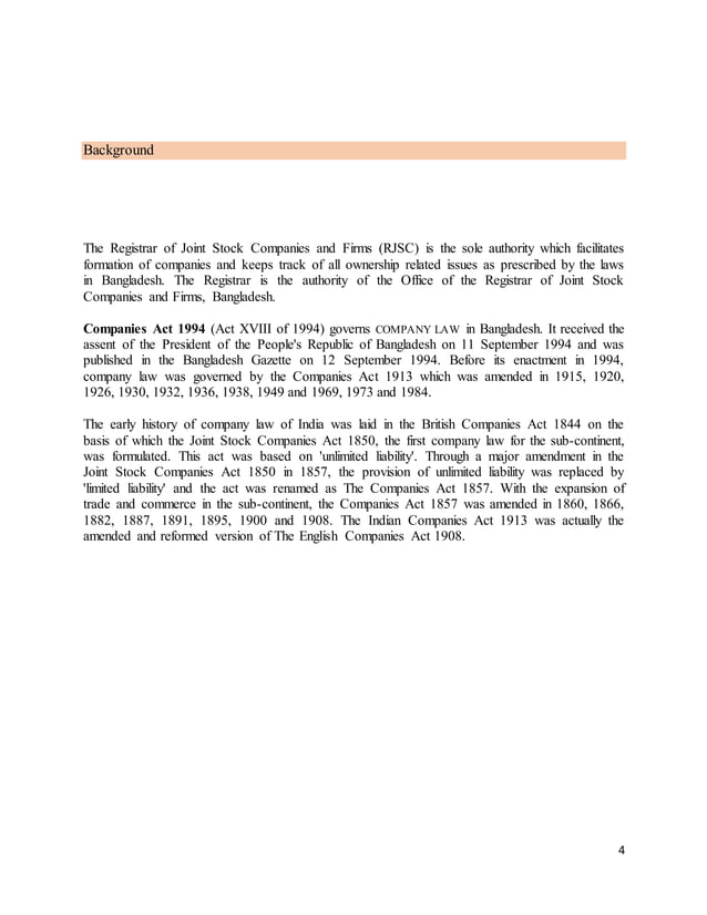 Company law 1994 summary final | DOCX