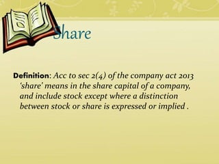 Company law 2014 | PPTX | Stocks and Bonds | Personal Investing