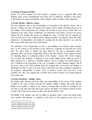 Company Law I - Company Constitution | DOCX