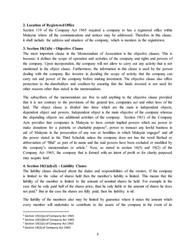 Company Law I - Company Constitution | DOCX