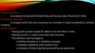 Company law introduction | PPTX
