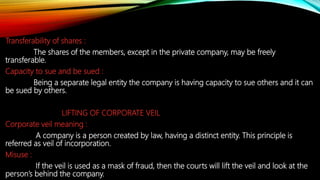 Company law introduction | PPTX