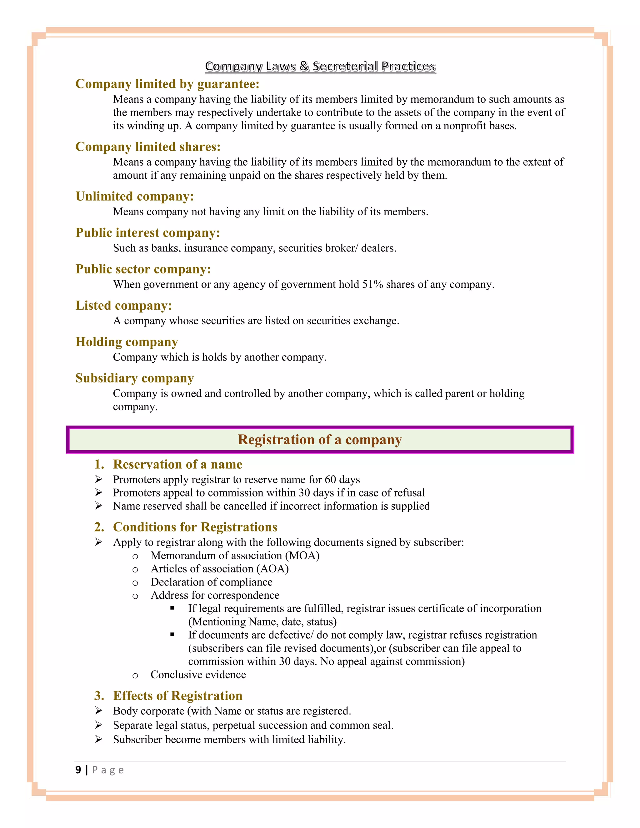 Company Law Notes.pdf