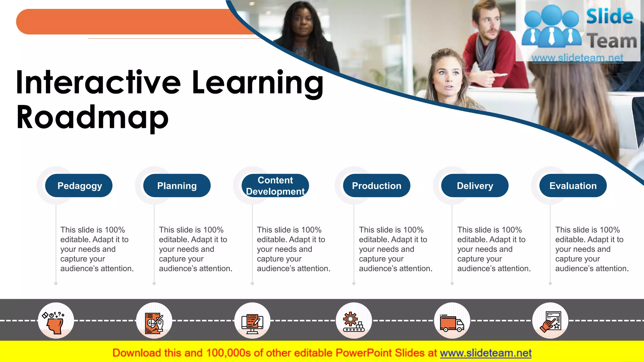 Company Learning Roadmap PowerPoint Presentation Slides | PPT