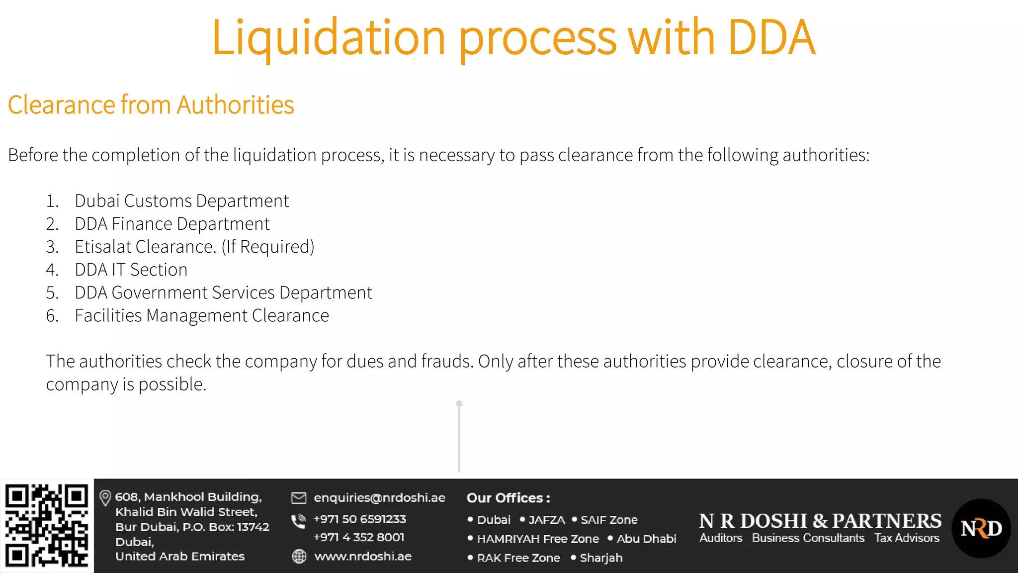 Company liquidation procedure with dubai development authority dda dubai in 2020 | PPT