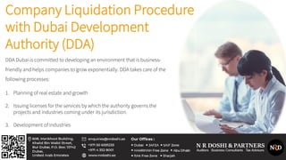 Company liquidation procedure with dubai development authority dda dubai in 2020 | PDF