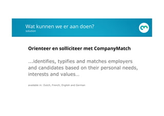 Company match - De perfecte match tussen werknemer en werkgever ...
