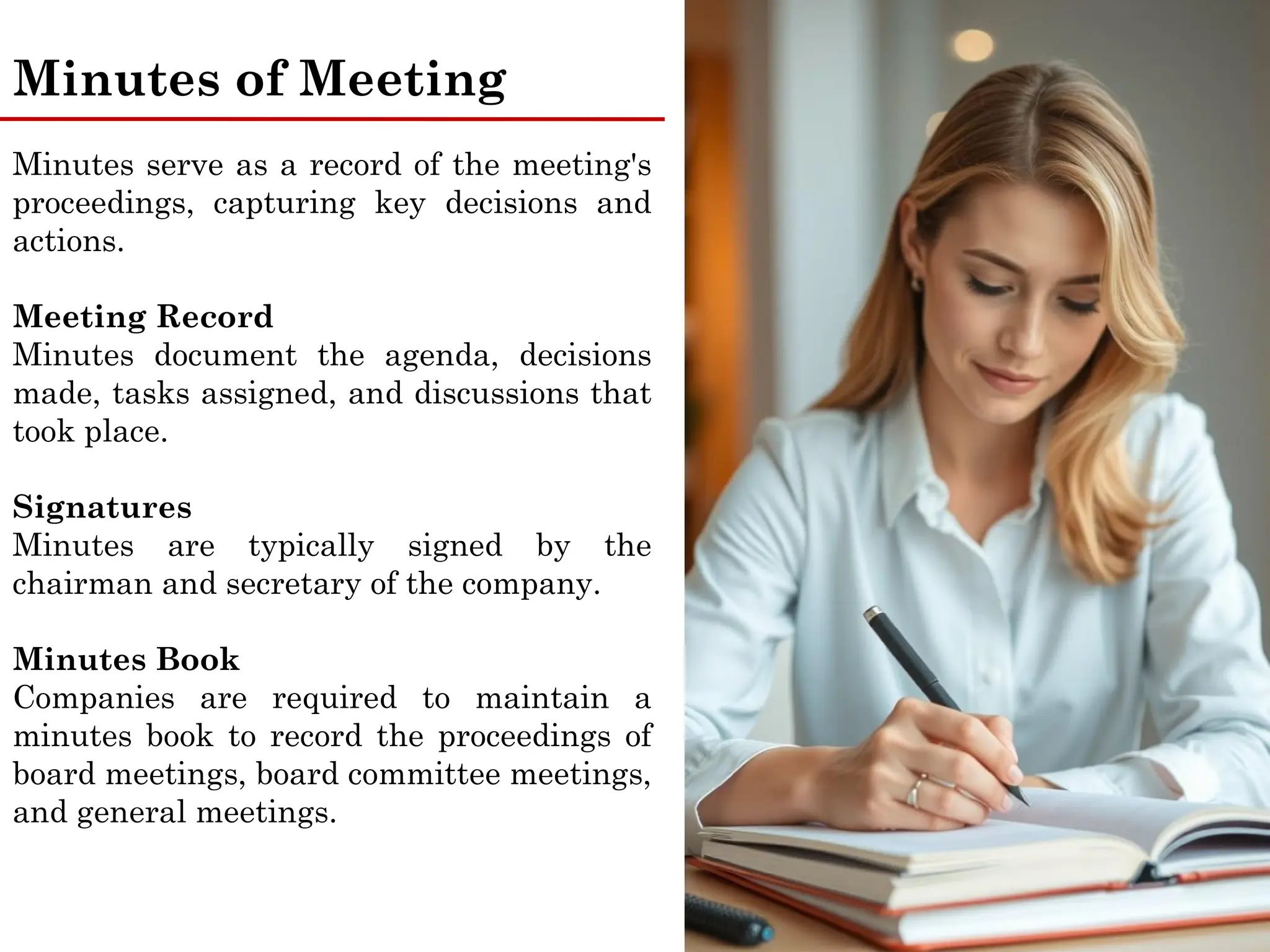COMPANY meeting types and requisites of a meeting | PPTX