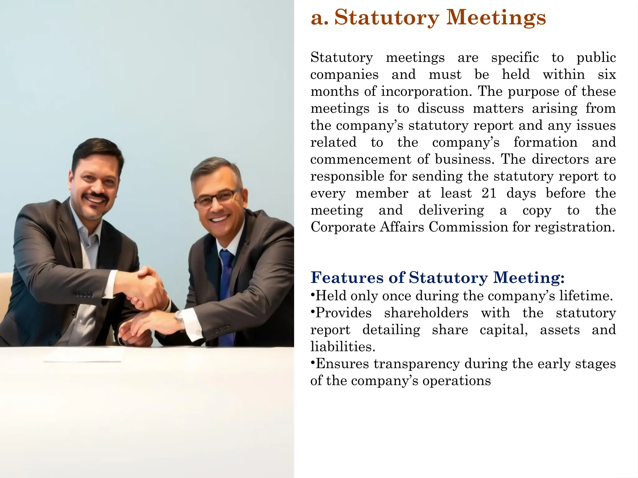 COMPANY meeting types and requisites of a meeting | PPTX