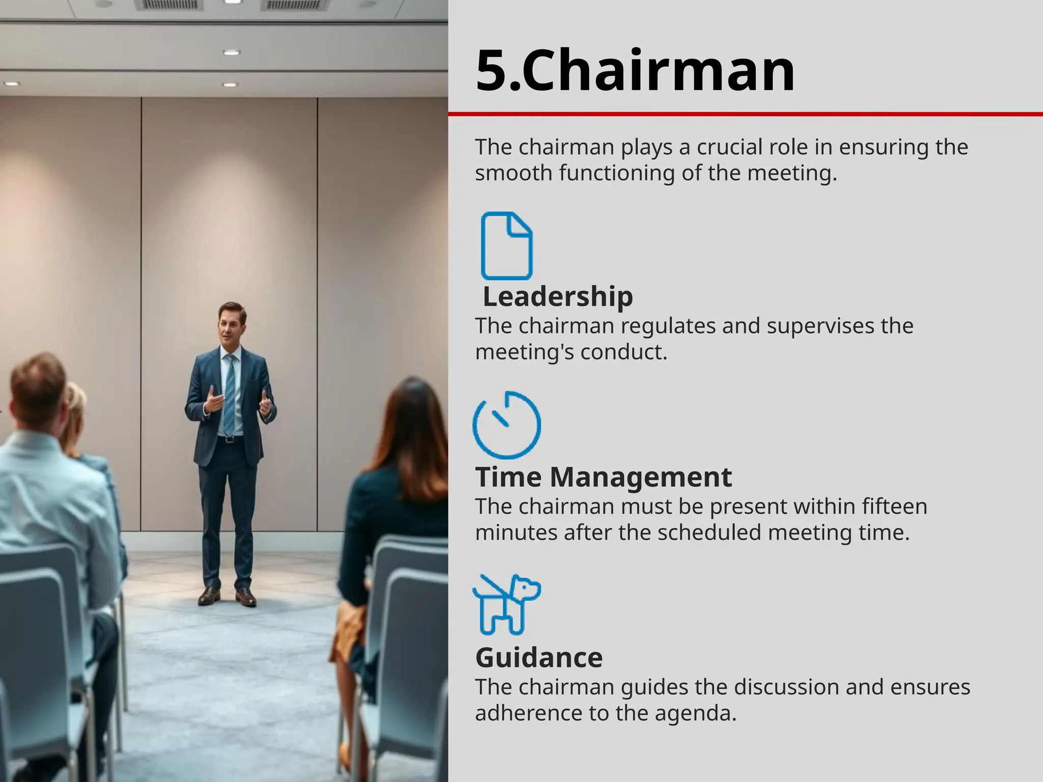 COMPANY meeting types and requisites of a meeting | PPTX