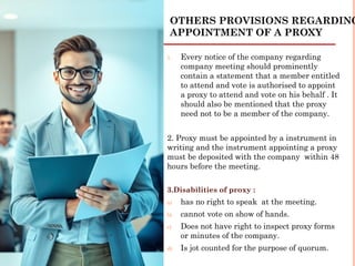 COMPANY meeting types and requisites of a meeting | PPTX