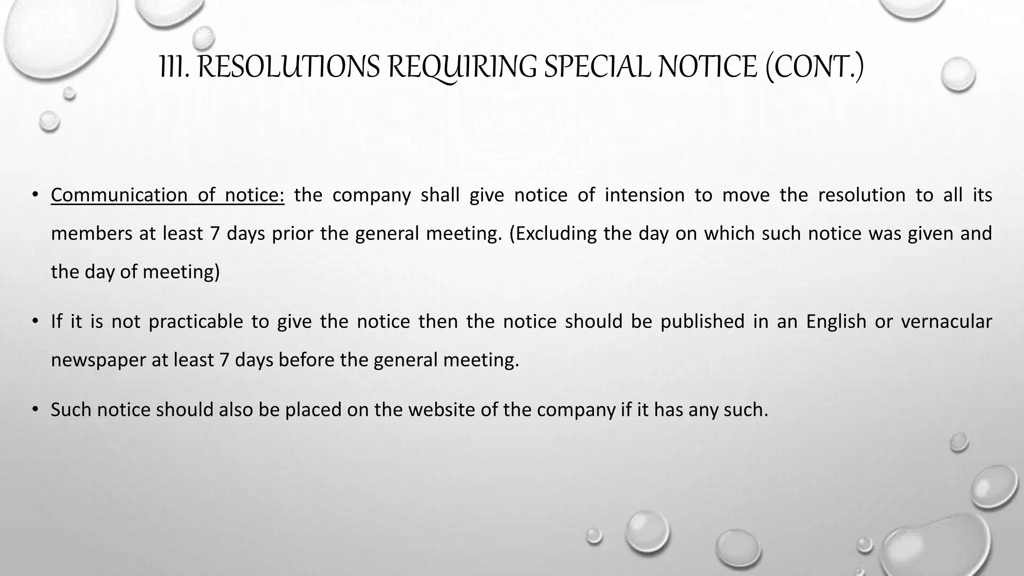 Requisites of a Valid Company Meeting | PPTX