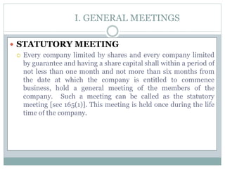 Company meetings | PPT