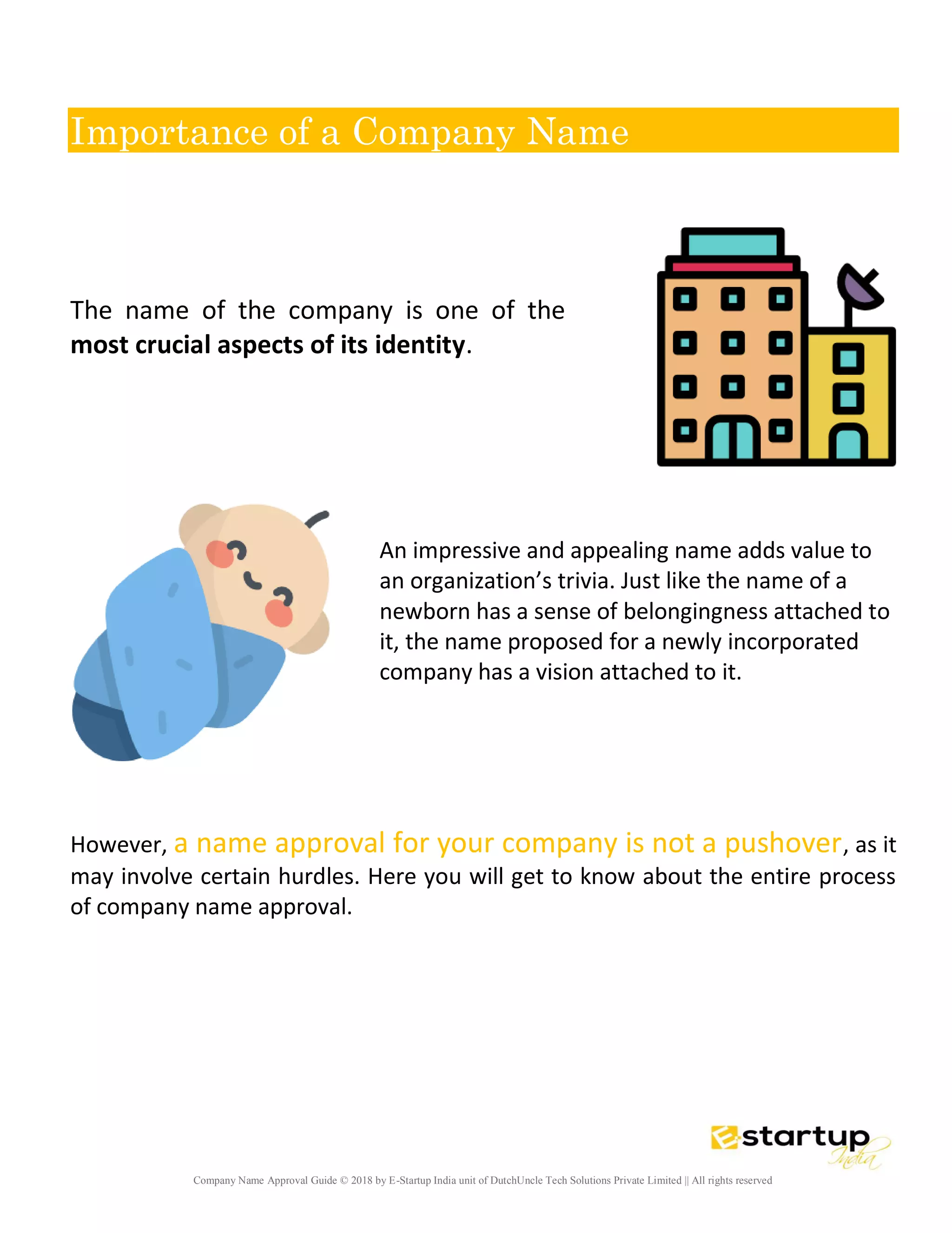 Get to know the basics of company name approval. | PDF