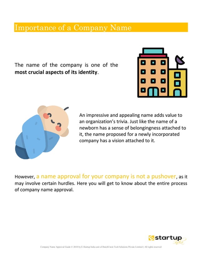 Get to know the basics of company name approval. | PDF