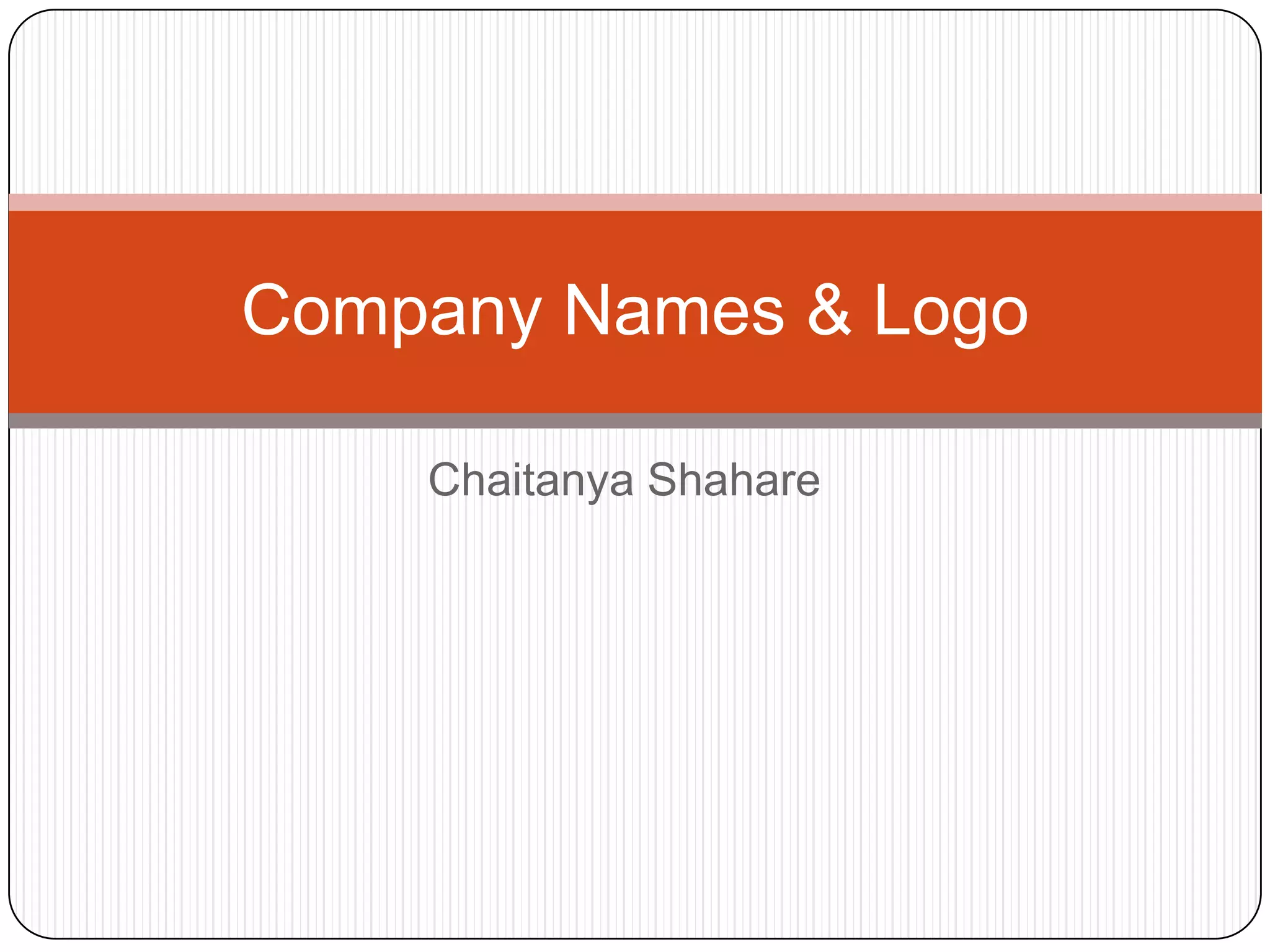 Company names & logo | PPTX