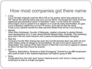 Company names & logo | PPTX