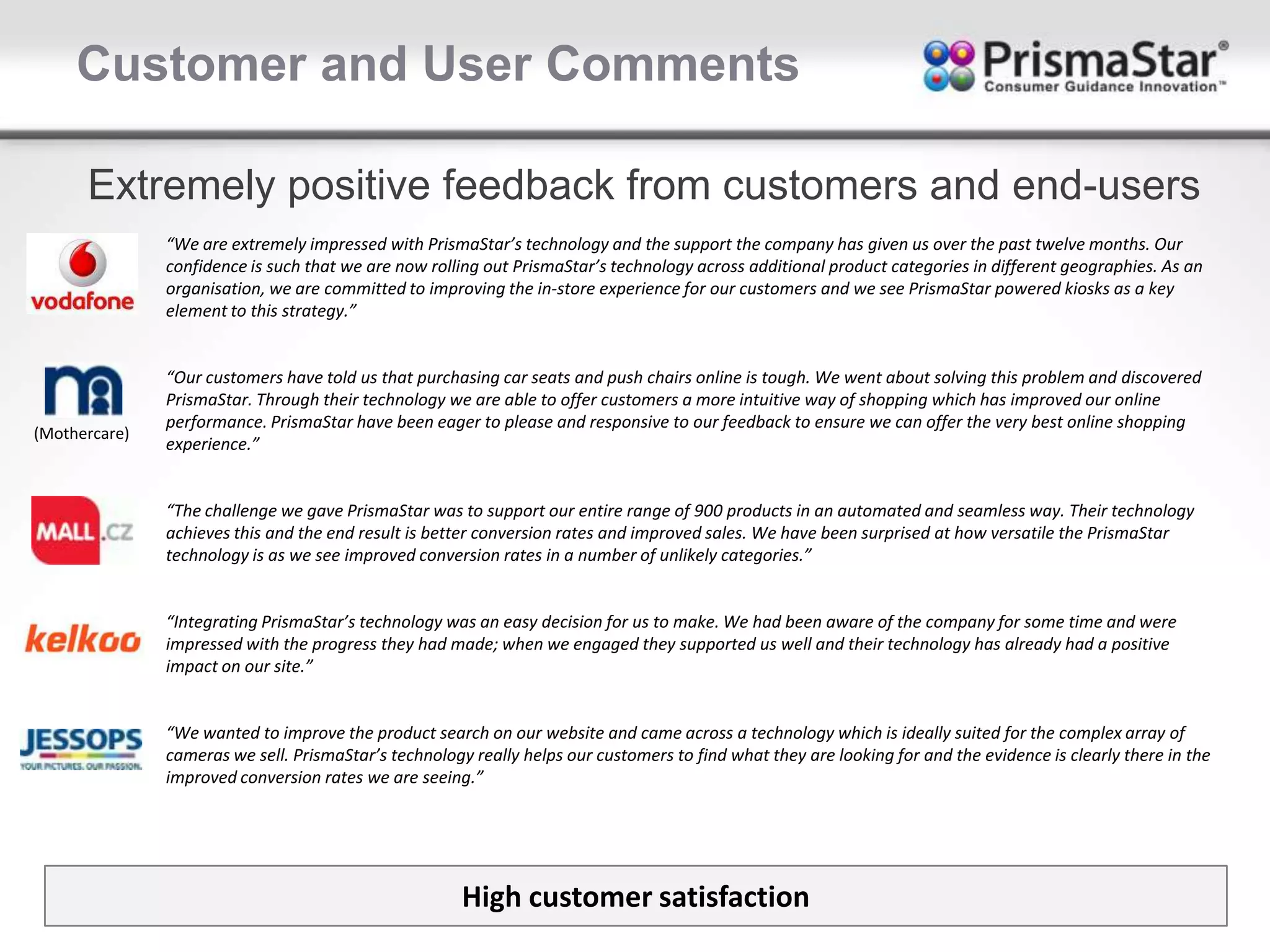 PrismaStar Company Overview | PPT