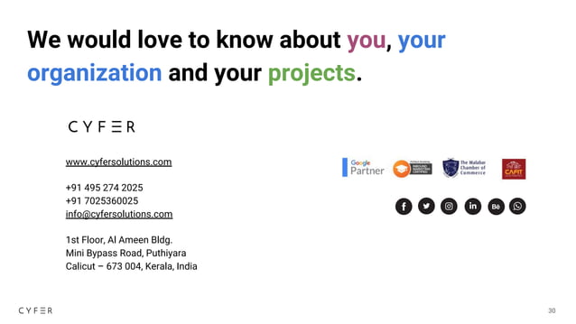 CYFER - Company Overview | PPT | Free Download
