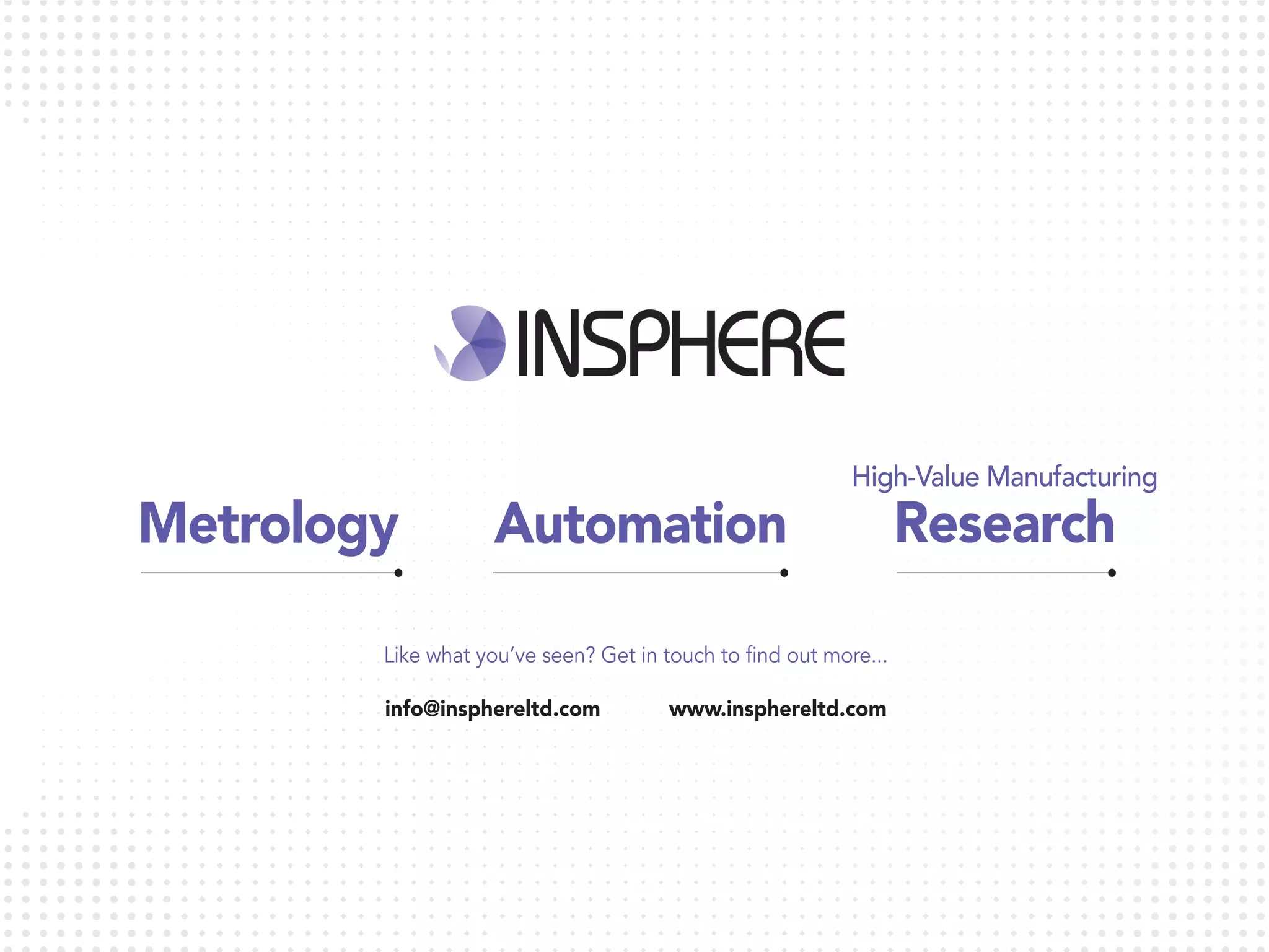 INSPHERE - Productivity from enhanced metrology | PPT