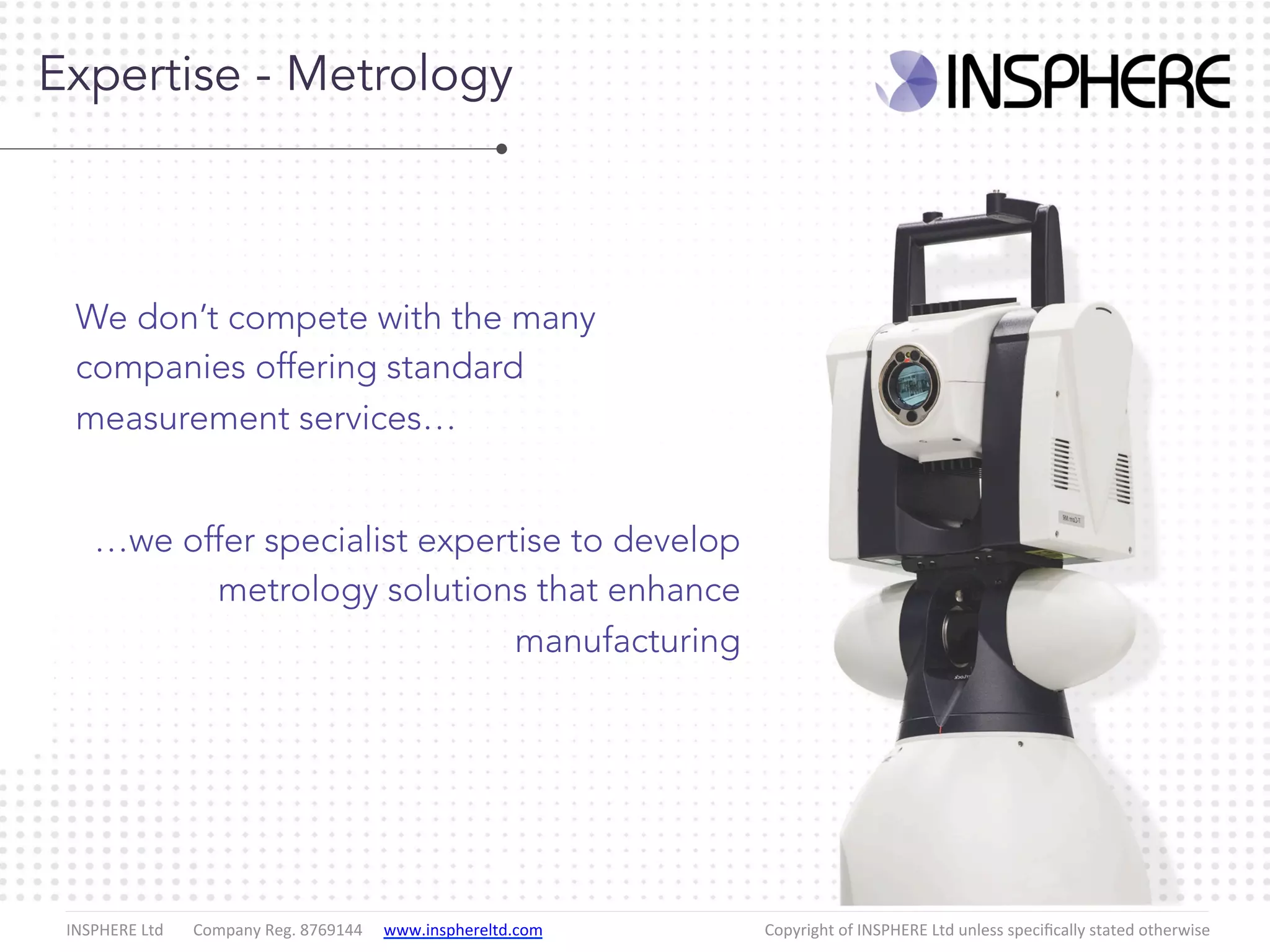 INSPHERE - Productivity from enhanced metrology | PPT
