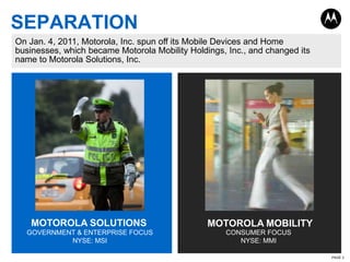 2012 Motorola Solutions Corporate Overview | PPTX