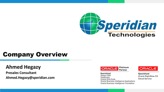 Speridian Company Profile Overview | PPS | Cloud Computing | Internet