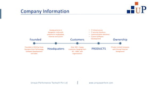 Unique Performance TechSoft Pvt Ltd | PPT