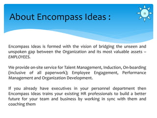 Company Presentation - Encompass Ideas | PPT