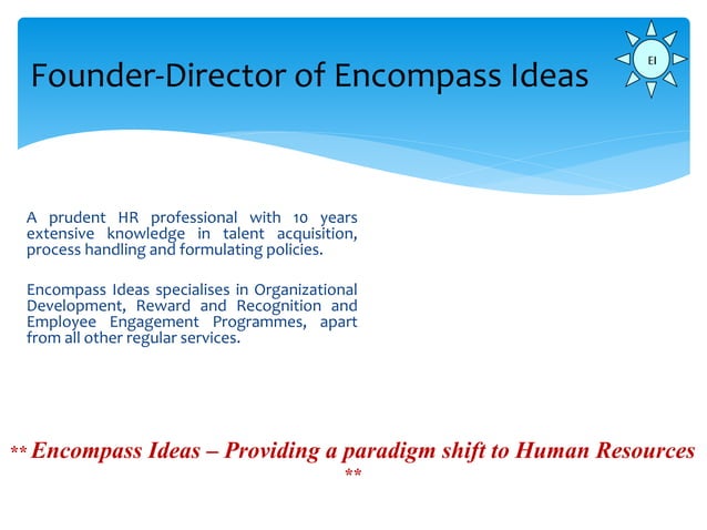 Company Presentation - Encompass Ideas | PPT