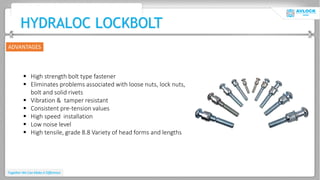 Company PPT With HE-Avlock India LOCKBOLT | PDF | Manufacturing ...