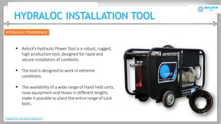 Company PPT With HE-Avlock India LOCKBOLT | PDF