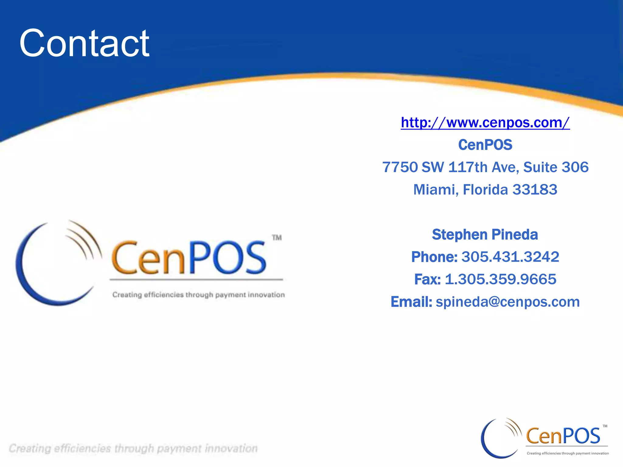 CenPOS Presentation | PPTX