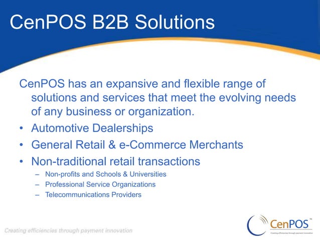 CenPOS Presentation | PPTX