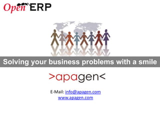 OpenERP with Apagen Solutions | PDF