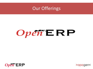 OpenERP with Apagen Solutions | PDF