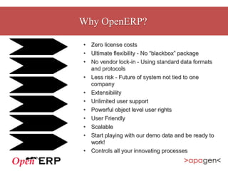 OpenERP with Apagen Solutions | PDF