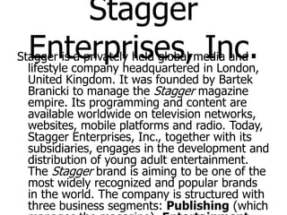 Stagger Enterprise Company Presentation | PPTX