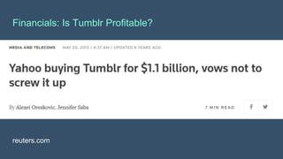 Tumblr Company Presentation | PPTX