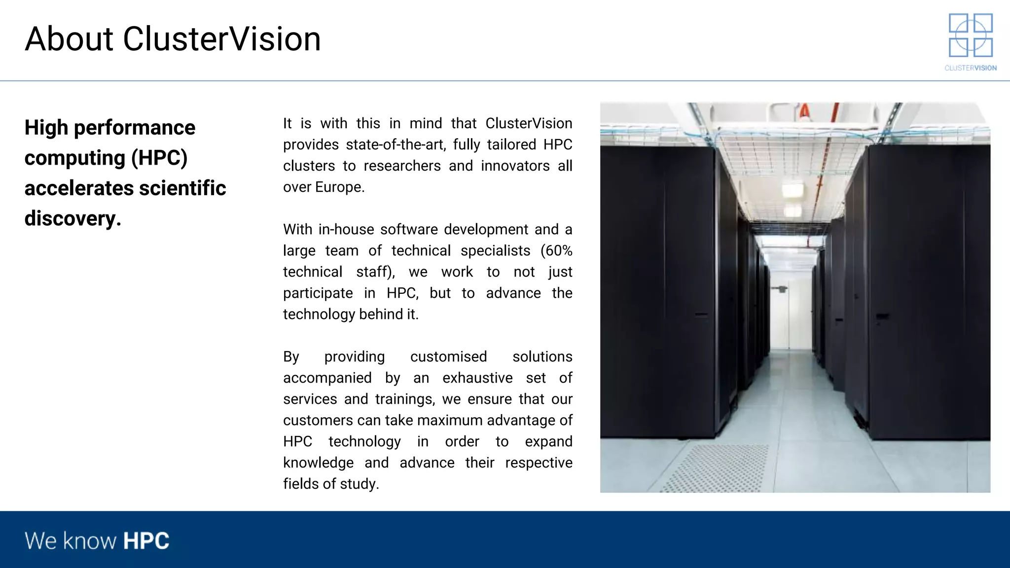 Company Presentation - ClusterVision | PPT