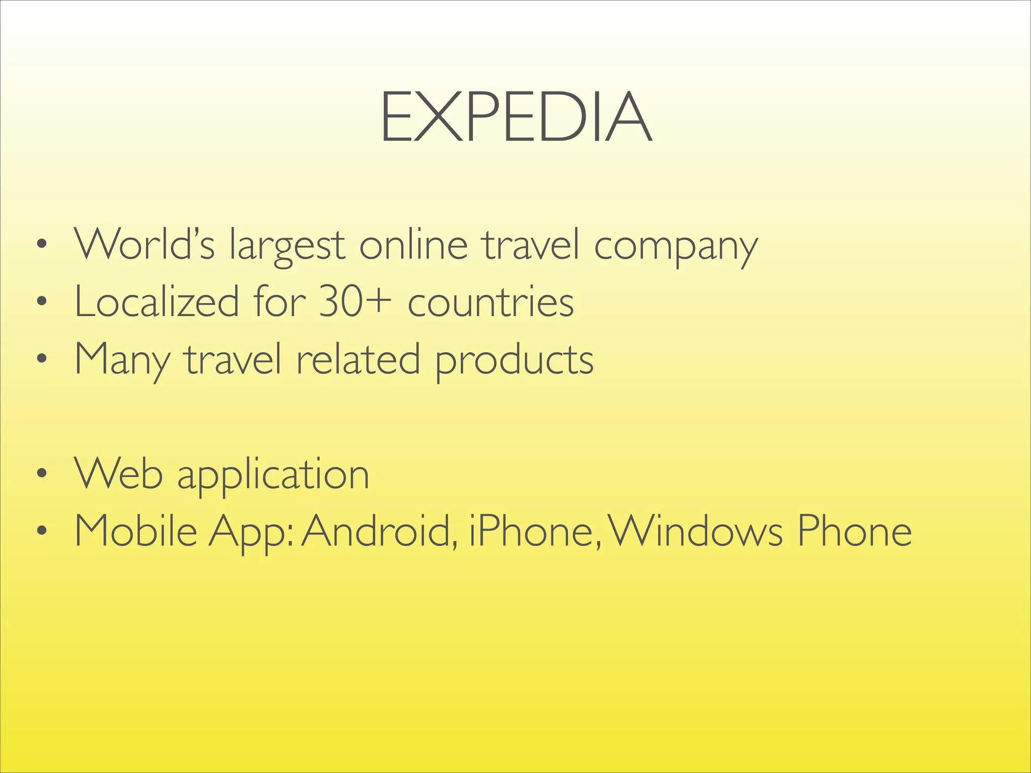 Expedia company presentation | PPT