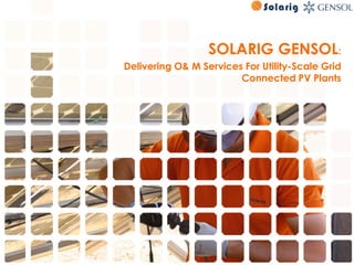 Solarig Gensol 'An Overview' | PPT