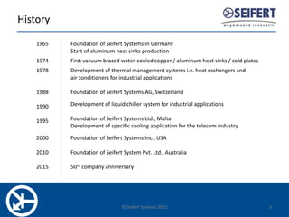 Seifert Systems - 50 years of Thermal Management | PPTX