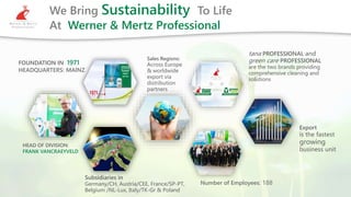 Werner & Mertz Professional presentation 2018 English | PPTX