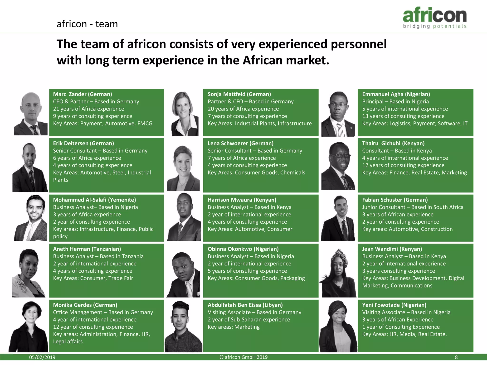 Company presentation africon 2019 | PDF