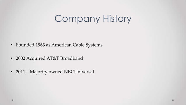 Comcast | PPTX | Telecommunications Industry | Industries