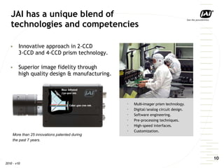 JAI Company Overview | PPT | Cameras and Camcorders | Consumer Electronics